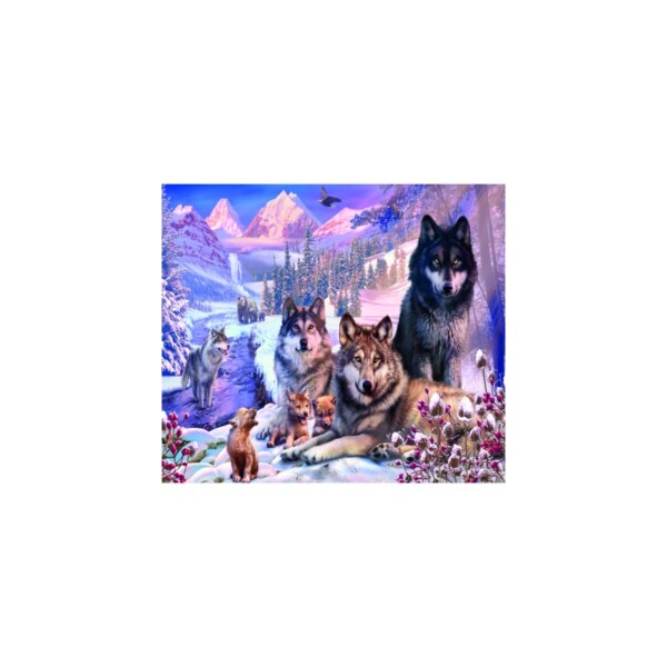PUZZLE FAMILIE LUPI IARNA, 2000 PIESE - RVSPA16012 | Bord31.ro