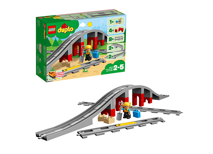 LEGO DUPLO - Pod si sine de cale ferata 10872, 26 piese | Bord31.ro